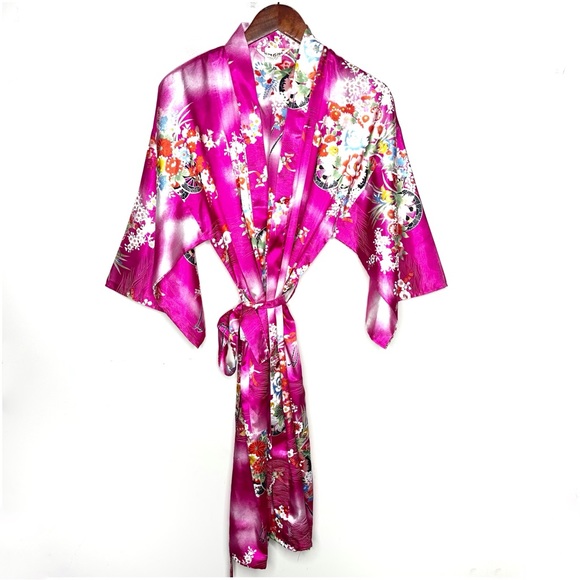 Ichiban | Intimates & Sleepwear | Vintage Ichiban Satin Kimono Asian ...